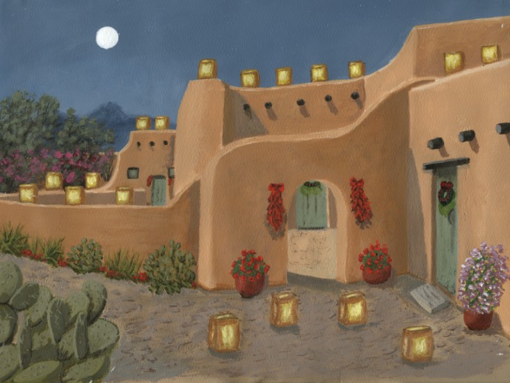 Desert sunsets,Southwest Paintings, Arizona Landscapes by Brenda Bowers