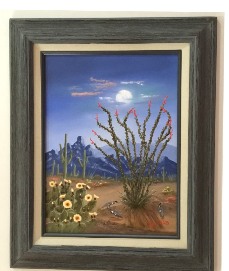 Desert sunsets,Southwest Paintings, Arizona Landscapes by Brenda Bowers
